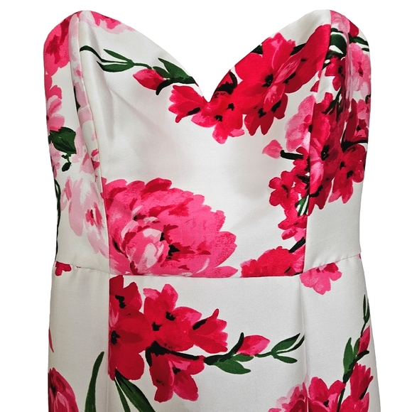 B. Smart | Dresses | Nwot Bsmart Strapless Sweetheart Whiteshades Of ...
